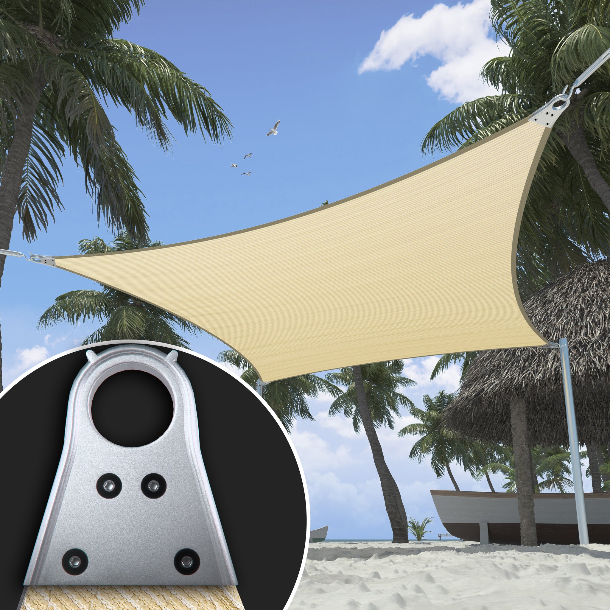 ShadeMart Rectangle Super Ring Shade Sails | Free Shipping – Shademartusa